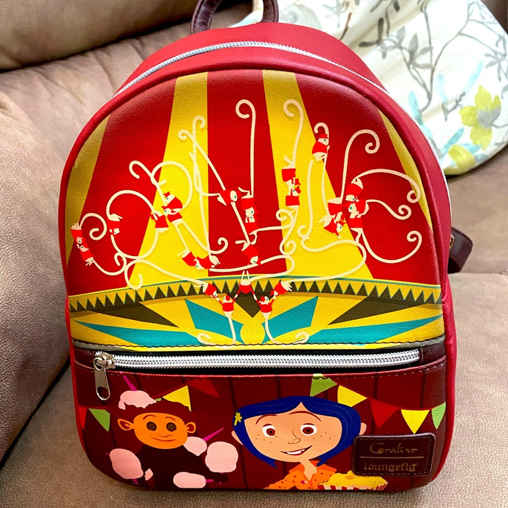 Loungefly Coraline Circus Mini Backpack, Red Multicol… - Gem